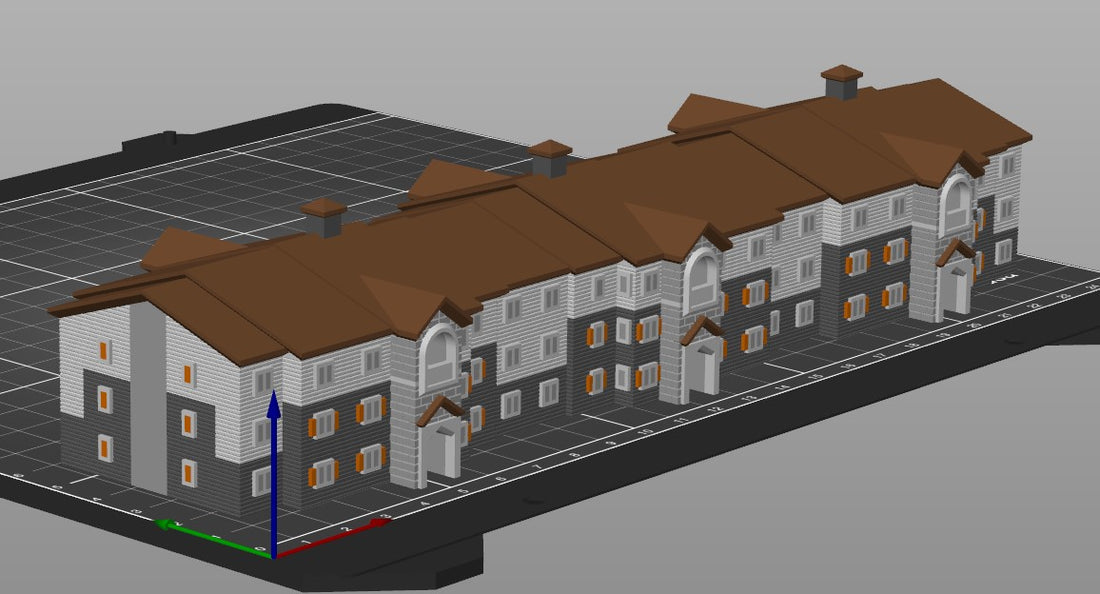 Custom Ultra-Detailed Model of Multi-Family Building – Custom Home Models